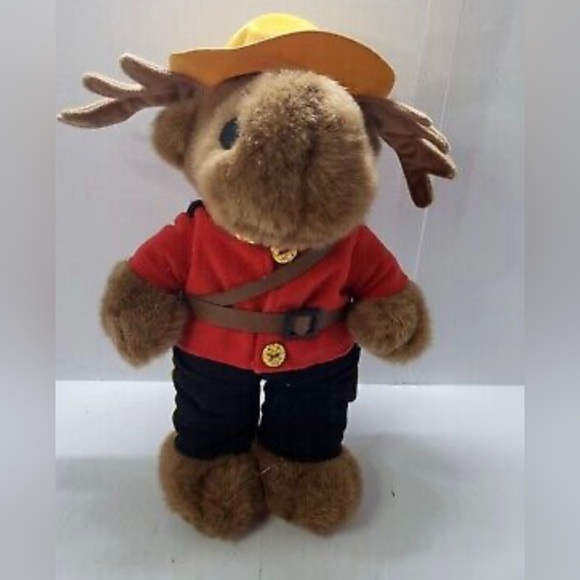 Toys | Canadian Rcmp Moose In Mounted Police Uniform 8 Plush Stuffed ...